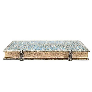 Maya Blue Ultra Lined Hardcover Journal, 240pg, 120GSM by Paperblanks (Silver Filigree Collection)