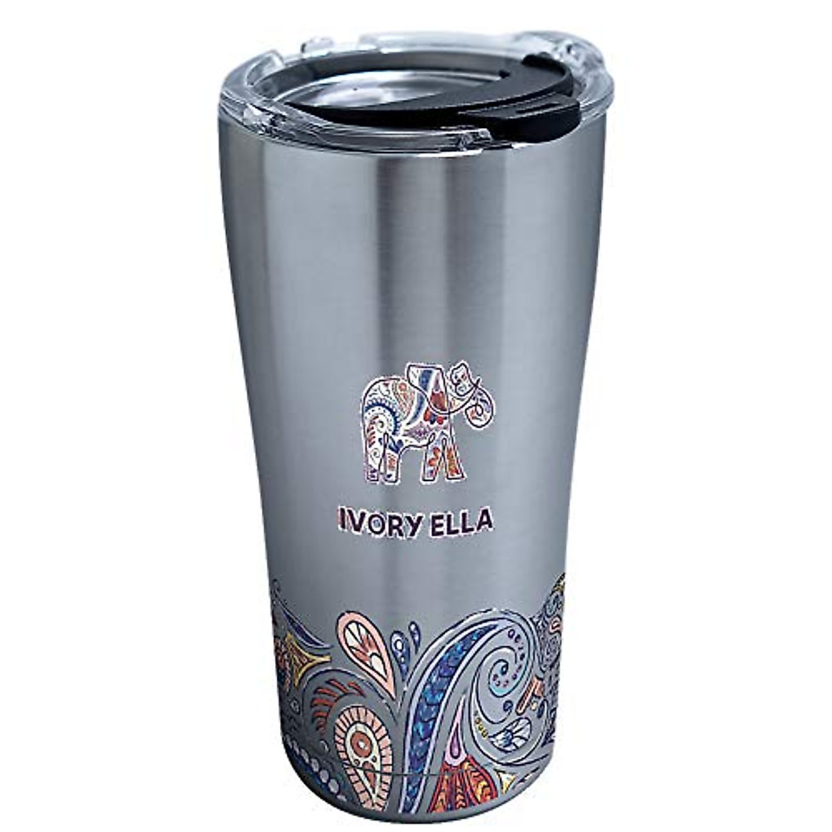 Tervis Triple Walled Ivory Ella Insulated Tumbler Cup Keeps Drinks Cold & Hot, 20oz - Stainless Steel, Zen Doodle