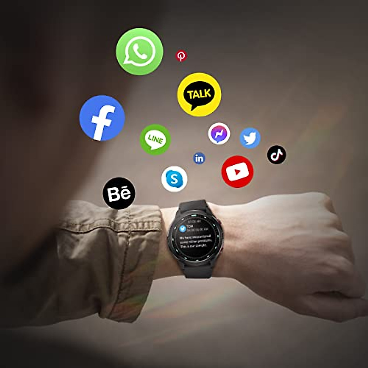 SKG V9C Smart Watch for Men Women, Smartwatch with GPS for Android & iPhone, Fitness Tracker with Heart Rate, SpO2, Sleep Monitor, IP68 Waterproof, Multi-Sports, Dials, Outdoor Compass, Ideal Gift