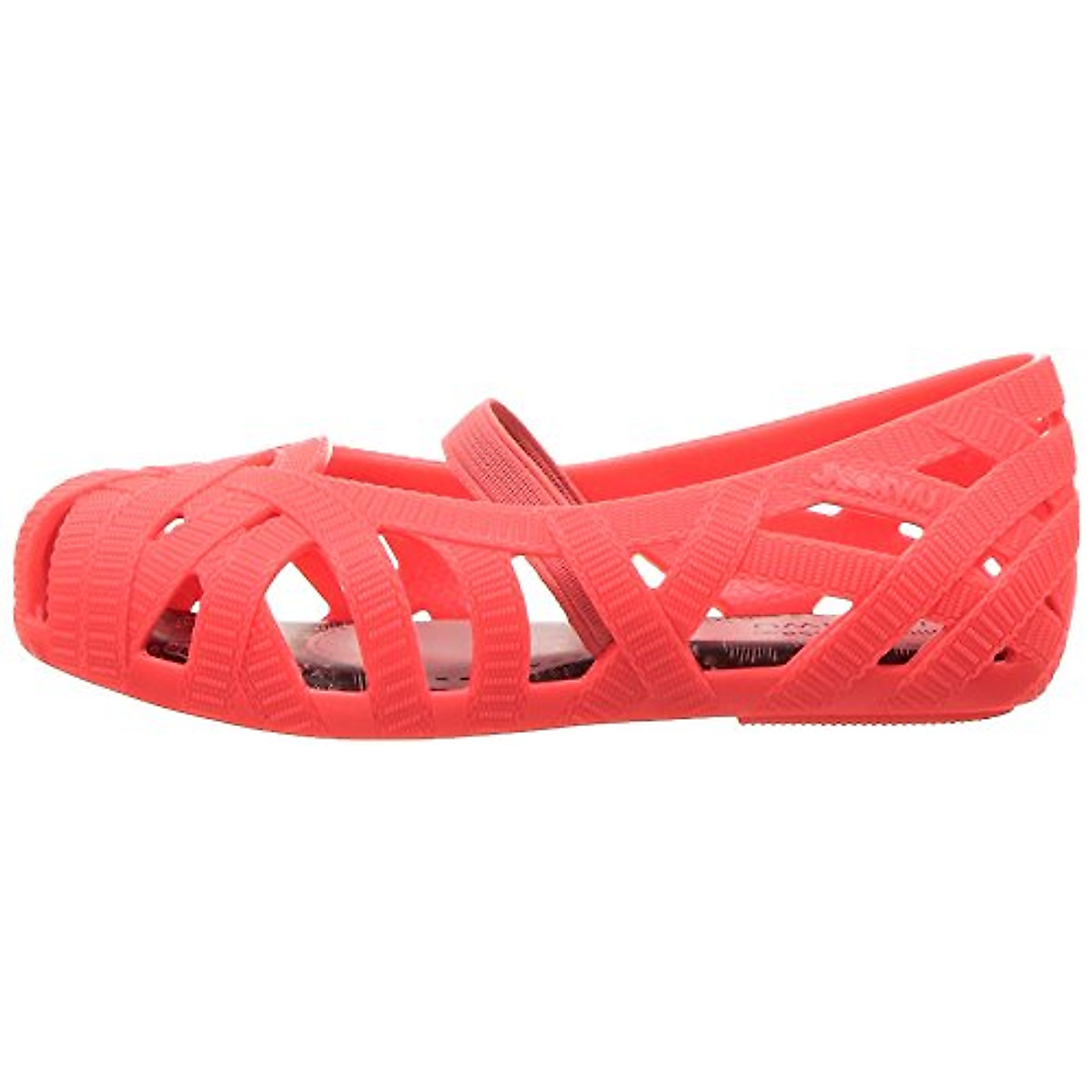 Mini Melissa Kids' Mini Jean + Jason Wu Ballet Flat, Neon Orange, 5 Regular US Toddler