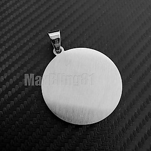 Hip Hop Stainless steel Iced 50 Pesos Centenario Mexican Coin CZ Charm Pendant (SILVER)