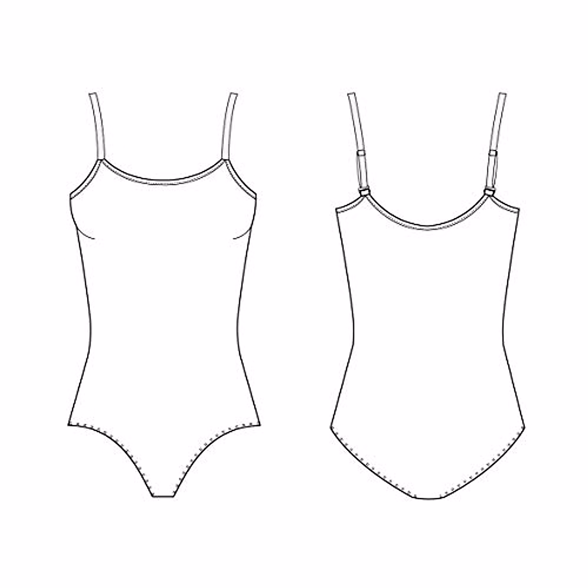 Bloch Dance Women's Yashina Adjustable Strap Camisole Leotard, Black, Large