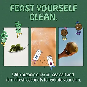 Naked Feast Lavender Castile Soap, Lavender Body Wash, Natural Body Wash, Organic Body Soap Liquid Gel for Women & Men - 16 oz