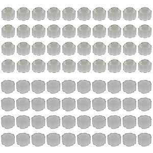 LUORNG 80pcs White Polypropylene Dispensing Syringe Plug Syringe Tip Cap Laboratory Supply for Dispensing Bottle Lightweight Syringes Brass Syringe