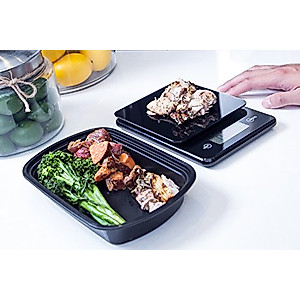 Fitpacker Meal Prep Containers - 28oz Portion Control Lunch Bento Box - Reusable Microwaveable (16 Pack - Version 2)