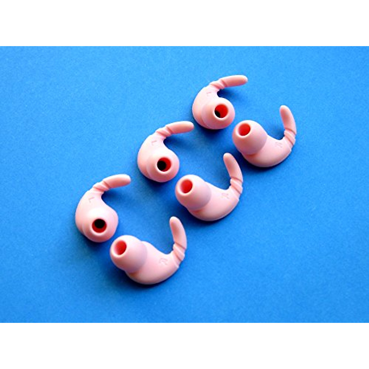 6pcs (PK-NSTB) Left and Right Side Stabilizers Fins Wing Adapters Eartips Compatible with in Ear Earphones with 4mm to 6mm Nozzle Attachment