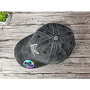 Hepandy French Bulldog Dog Hat for Women Men, Washed Black Embroidered Baseball Cap, Outdoor Travel Snapback Adjustable Dad Hat