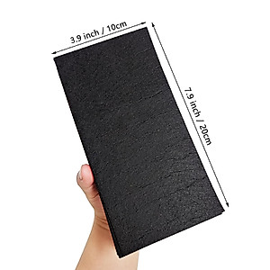 Jtnohx Self Adhesive Felt Sheets, Adhesive Backed Felt, 33 Pcs 4" x 8" Felt Adhesive, Sticky Back Stiff Felt for Crafts DIY Sewing School Projects Decoration (Black)