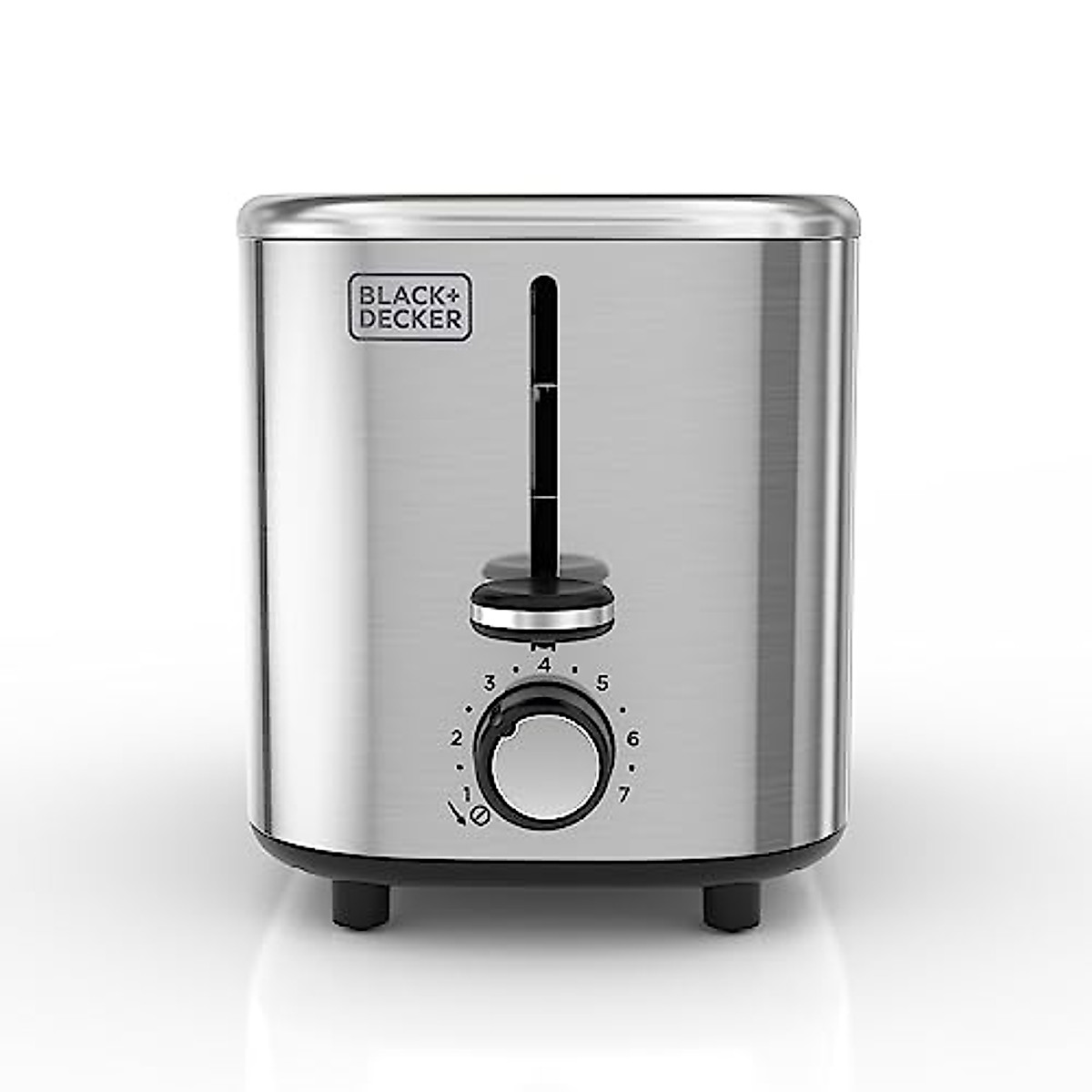 BLACK+DECKER® 2-Slice Toaster with 7 Toast Shade Settings, Extra-Wide Slots for Bagels, Stainless Steel Exterior Finish