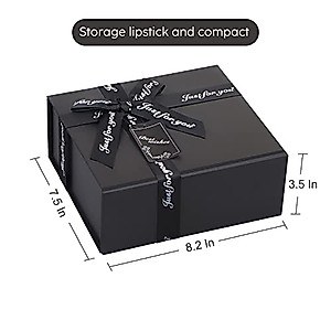 JiaWei Gift Box 8.2x7.5x3.5 Inches, Halloween Thanksgiving Christmas Children's Day, Magnetic Gift Box, Collapsible Bridesmaid Proposal Box, Decorative Gift Box for Present, Wedding,Christmas