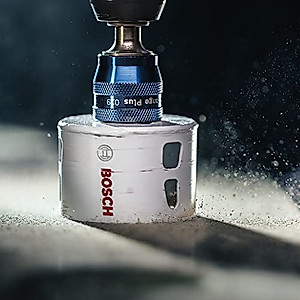 Bosch Professional 2608594256 Power Change Plus Adapter (Socket 3/8" Hexagonal Shank, Including HSS-Co Drill Bit 7.15 x 65 mm, Hole Saw Accessories), colour, Size