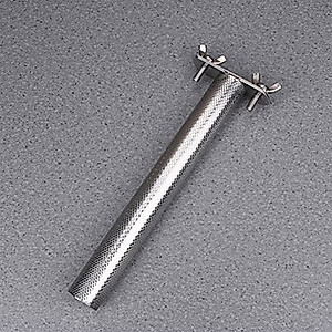 Birds Perch- Toys Portable Cockatiel Molar Stainless Stand- Parakeet Parrots Claw Grinding Silver Sticks Stand Supplies Stick Accessories Platform, Cage Perch Bird Steel Bar Shelf