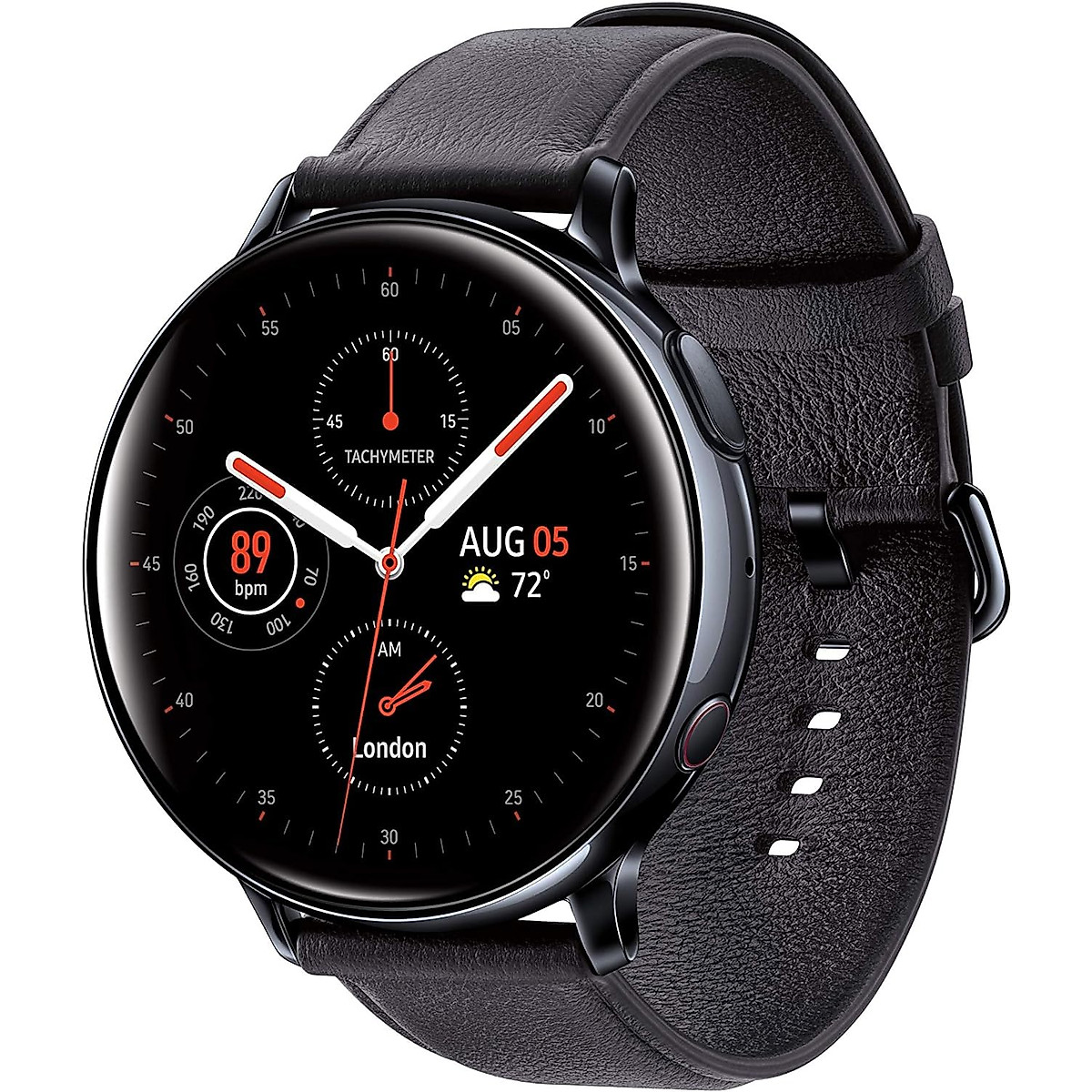 Samsung Galaxy Watch Active2 - IP68 Water Resistant, Aluminum Bezel, GPS, Heart Rate, Fitness Bluetooth Smartwatch - International Version (R820 - 44mm, Aqua Black)