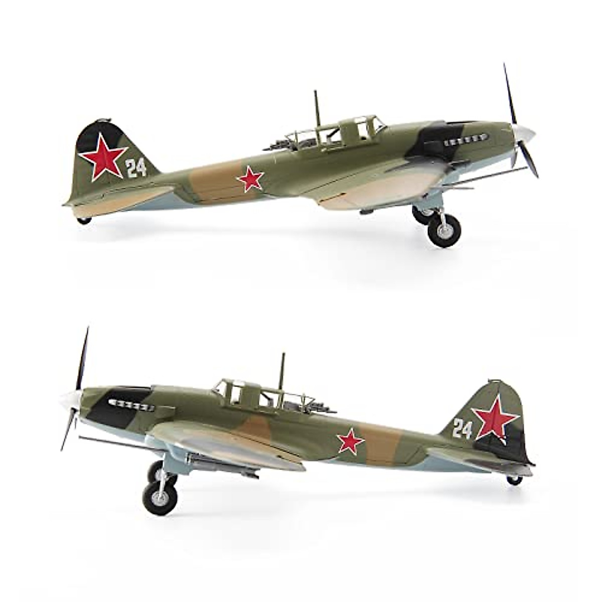 1/72 Scale Military Fighter Airplane ，IL-2M3 Attacker Aircraft WW2 Model Plane USSR Military Models #24 Trumpeter 36412 for Commemorate Collection