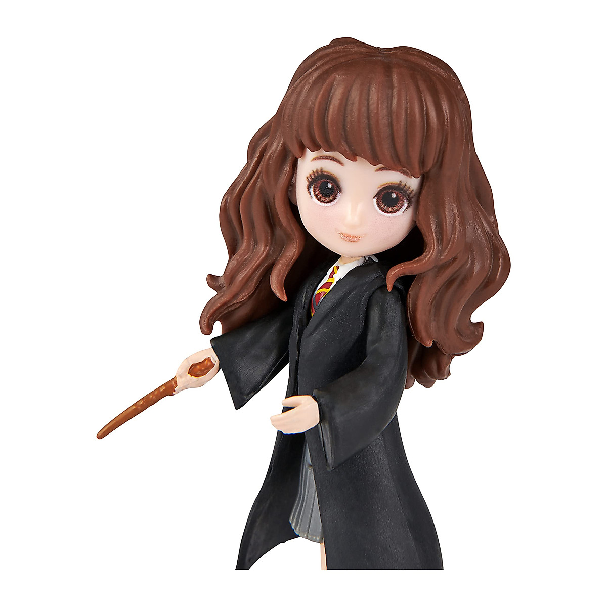 FIGURINE MAGICAL MINIS HERMIONE GRANGER WIZARDING WORLD - Figurine Articulée Hermione Granger 8 cm Avec Baguette Magique A Collectionner - Idée Cadeau Harry Potter - 6062062 - Jouet Enfant 5 ans et +