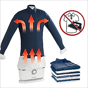 All in One Laundry Clothes Drying Rack System Garment Streamer,1400W, Ideal for Blouses, T-shirts, Sweaters, Jackets,Dries and Irons Clothes Automatically in one Step