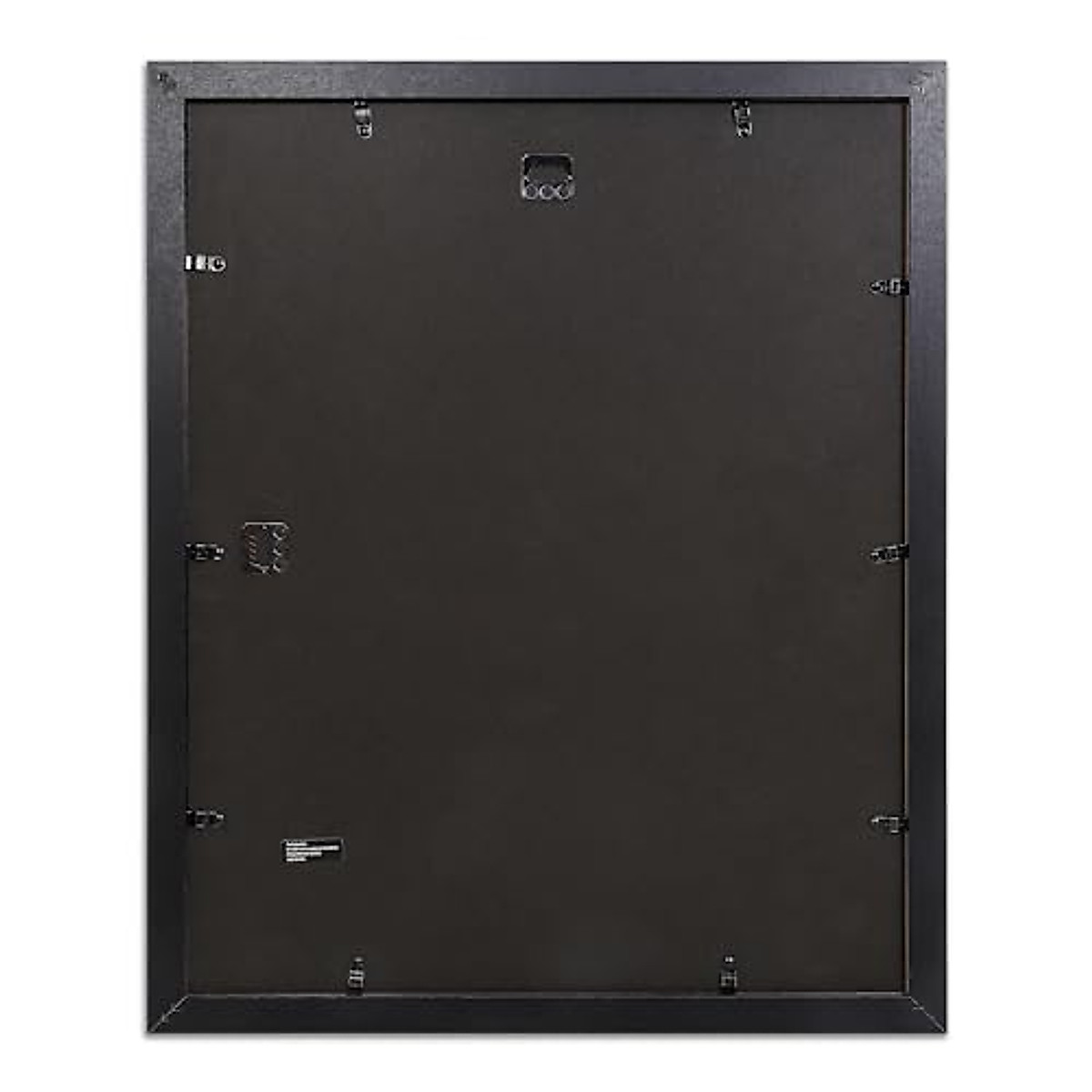 The Display Guys - Minimalist Wooden Picture Frame w. Tempered Glass - 18x24 matted to 12x18 - Wall Hanging - Black