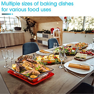 Mini Glass Baking Dish with Lid, 1QT Glass Oven Dish Rectangular, Rectangular Mini Baking Pan