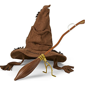 American Girl Harry Potter 18-inch Doll Accessories Hogwarts Sorting Hat plus Nimbus 2000 Broomstick, For Ages 6+