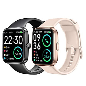 SKG Smart Watch for Men Women Android iPhone, Smartwatch with Alexa Built-in & Bluetooth Call(Answer/Make Call) 1.69" Fitness Tracker with IP68 Waterproof, 60+ Sports, Heart Rate SpO2 Monitor, V7 Pro