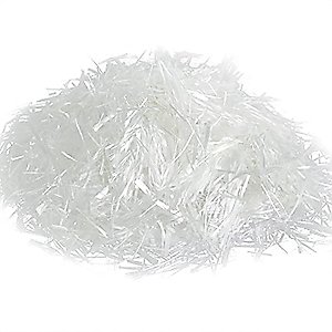 UPTTHOW Fiberglass for Cement Mortar Concrete Reinforcement Anti-Seepage and Anti-Cracking Cement Mix for Building Walls Garden Floor 3/4"(19MM)-1lb