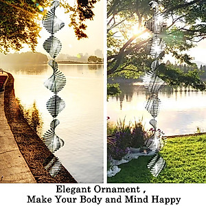 Bird Scare Discs Highly Reflective Double-Sided Bird Reflectors Sparkly Wind Spinner Outdoor Metal Garden Decor to Scare Bird Away from Yard Patio Farm Lawn (Fishbone)