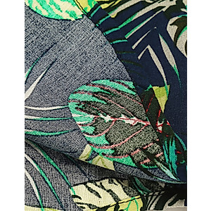 COOFANDY Men's Floral Pattern 2 Piece Summer Beach Short Sleeve Tracksuits