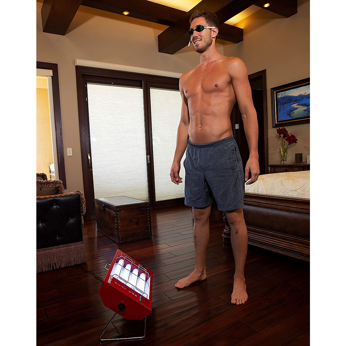 Sperti Maintain Your Summer Tan All Year, Fiji Sun Indoor Tanning Lamp, Adjustable, FDA Cleared, Auto Timer, Full 7 Year Warranty, Trusted USA Company, 50K Sold!
