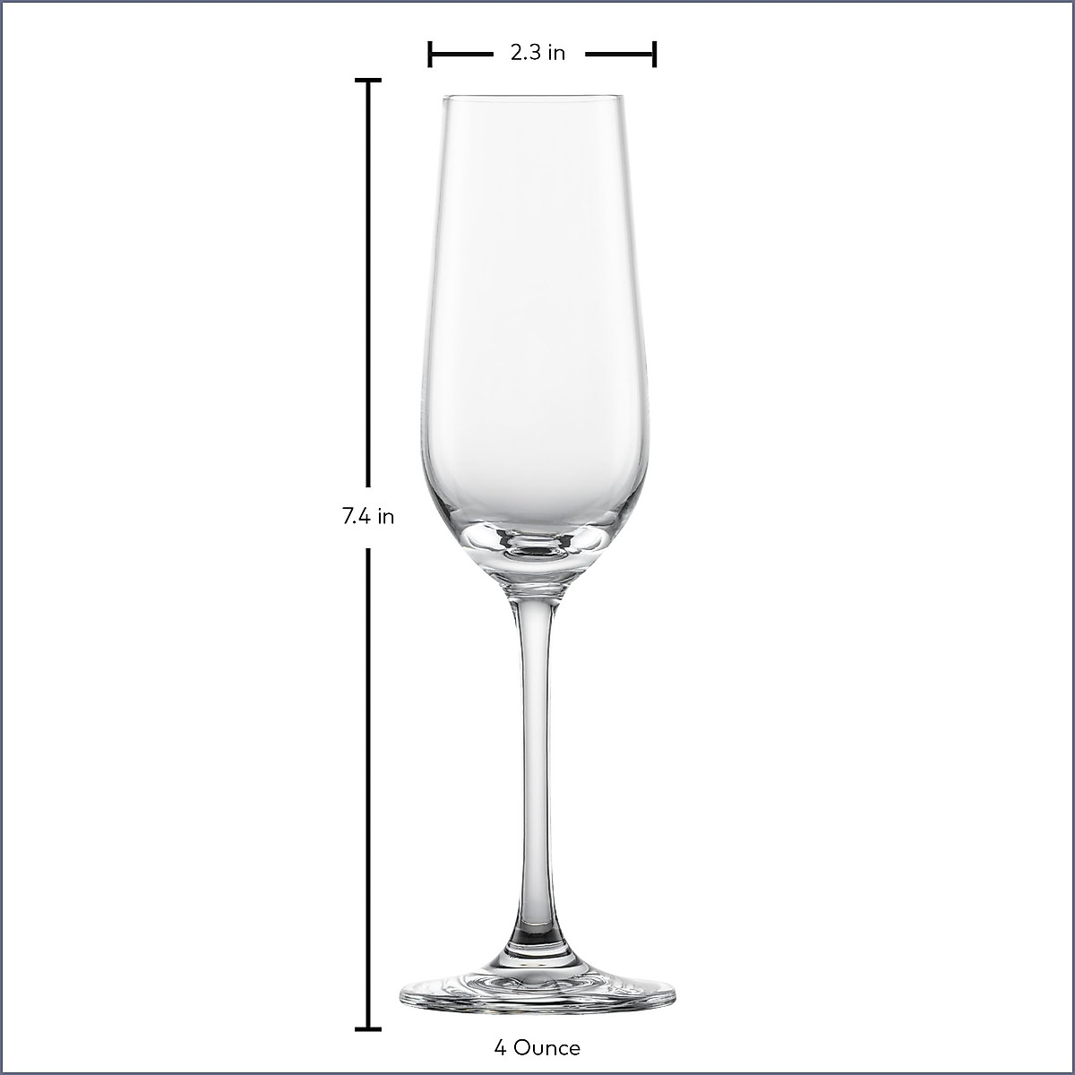 Schott Zwiesel Tritan Crystal Glass Bar Special Sherry Cocktail Spirits Glass, 4-Ounce, Set of 6