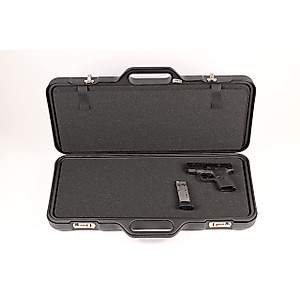 Negrini Cases 3039R/5130 Premium 2-Sided Handgun/AR Carbine Case, Black/Black