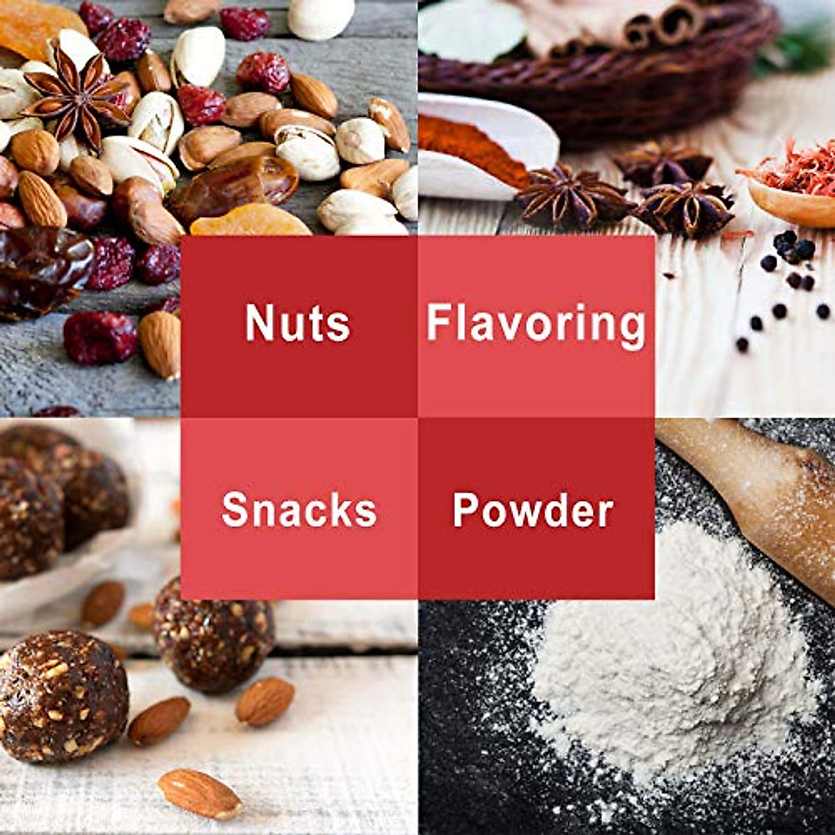 The Various Mushroom Art Storage Box Plastic Food Organizer Container Canisters with Lid for Kitchen