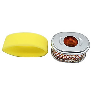 Fullas 4 Pack 17210-ZE0-505 GX120 Air Filter Compatible with Honda GX110 GX120 Engine, Plus Pre Filter, 17210-ZE0-821/17210-ZE0-822/17210-ZE0-820