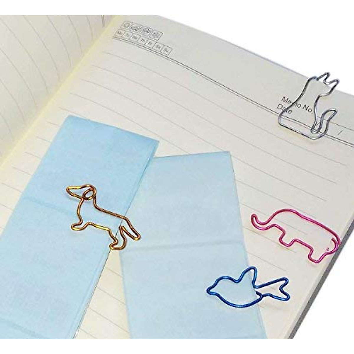 Cute Assorted Paper Clips - 120 Fun Shapes