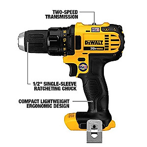 DEWALT 20V MAX Combo Kit, Compact 4-Tool (DCK420D2)