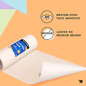 24 inch x 100 Yard Roll of Vinyl Transfer Tape Paper with Layflat Adhesive. Premium-Grade Application Tape for Vinyl Graphics and Sign Making. Made in The USA