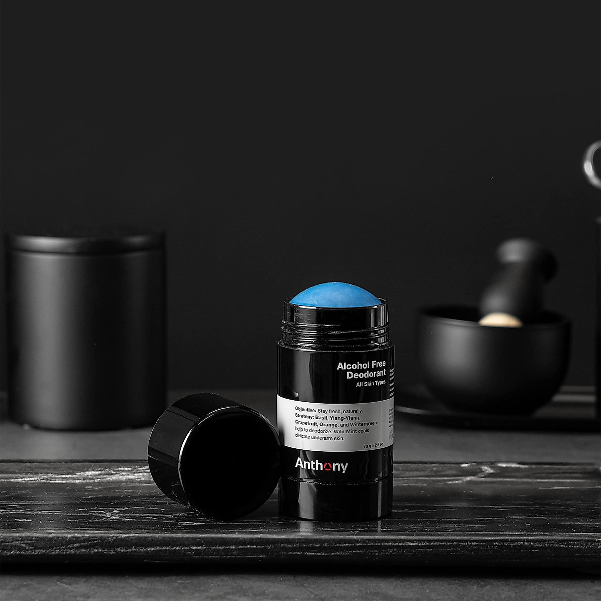 Anthony Alcohol Free, Aluminum Free Deodorant for Men – Non-Irritant Cool Gel Stick for Sensitive Skin – Sport Strength Stick Prevents Odor All Day – Clear, Stain Free – 2.5 Fl Oz