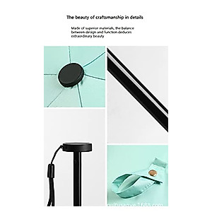 Ultra-light travel umbrella, foldable, ultra-compact and portable, carbon fiber shaft, anti-ultraviolet and windproof umbrella (Pea green)