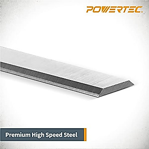 POWERTEC 128033 12-1/2 inch Planer Blades for Delta 22-560, TP305, TP400LS, 22-565, Replacement Planer Knives for 22-562, Set of 2