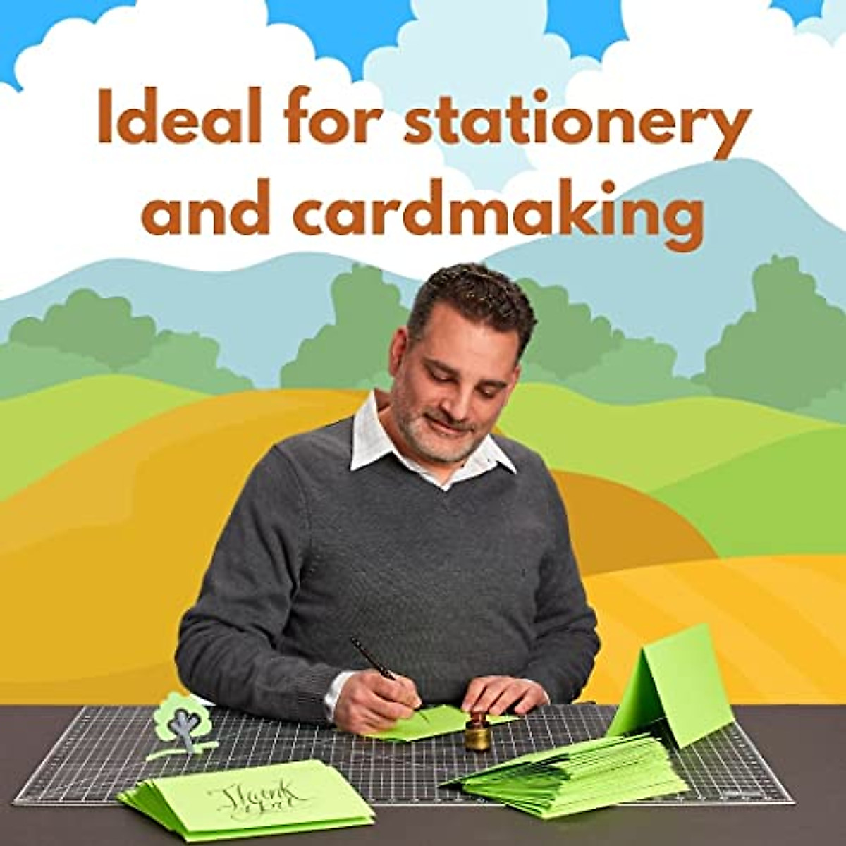 White Cardstock - 8.5 x 11 inch - 65Lb Cover - 50 Sheets - Clear Path Paper