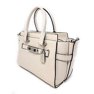 Coach Swagger Carryall 27 in Pebble Leather (SV/CHALK)