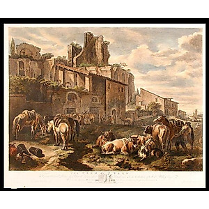 The Farm Yard. From the Original Picture, by Peter de Laδr, called Bamboccio; In the Collection of Robt. Udney Esqr.