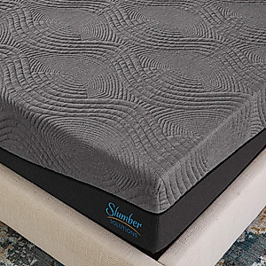Slumber Solutions Active 10-inch Charcoal Memory Foam Mattress King
