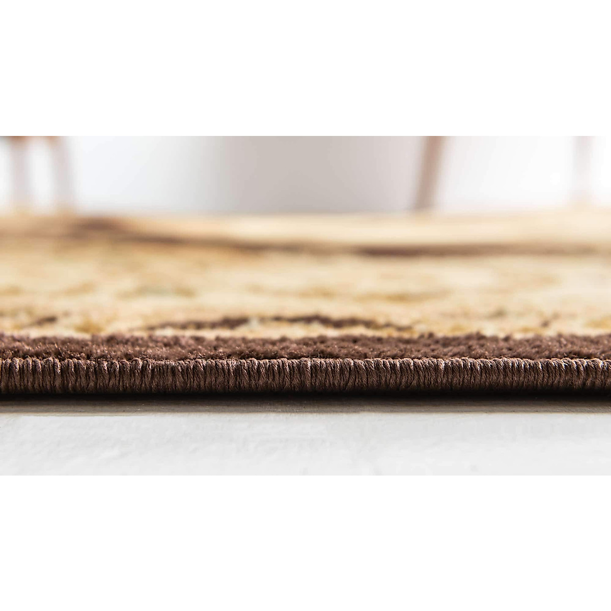 Unique Loom Versailles Collection Traditional Classic Floral Motif Area Rug (2' 2 x 3' 0 Rectangular, Brown/ Ivory)