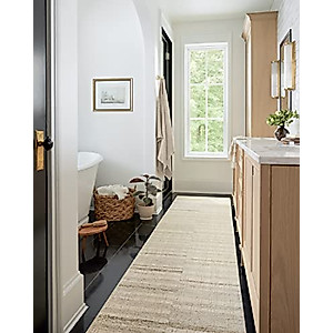 Loloi Chris Loves Julia Chris Collection CHR-02 Natural/Sage 5'-0" x 7'-6", .50" Pile Height, Area Rug