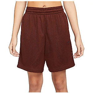 Nike Women's Swoosh Dri-Fit Fly Basketball Shorts (as1, Alpha, m, Regular, Regular, Bronze Eclipse)