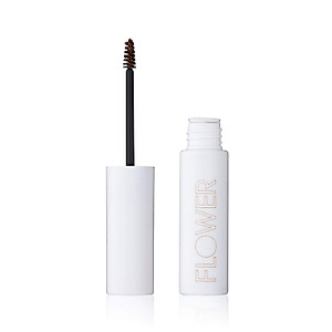 Eyebrow Gel By FLOWER Beauty | FIBER FIX BROW GEL | Tinted Brow Mascara & Fixative for Eyebrows | Vegan & Cruelty-Free | (Brunette)