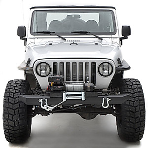 Smittybilt 76740D SRC Classic Front Bumper with D-Ring Mounts and Shackles for 1976-2006 Jeep® Wrangler TJ/YJ/LJ