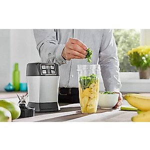 Blender Replacement Parts for Ninja, 32oz&24oz Cup and with Lids New, 7 Fins Extractor Blade, for Nutri Ninja Auto iQ BN801 BL640-30 BL642-30 (4 Pcs)