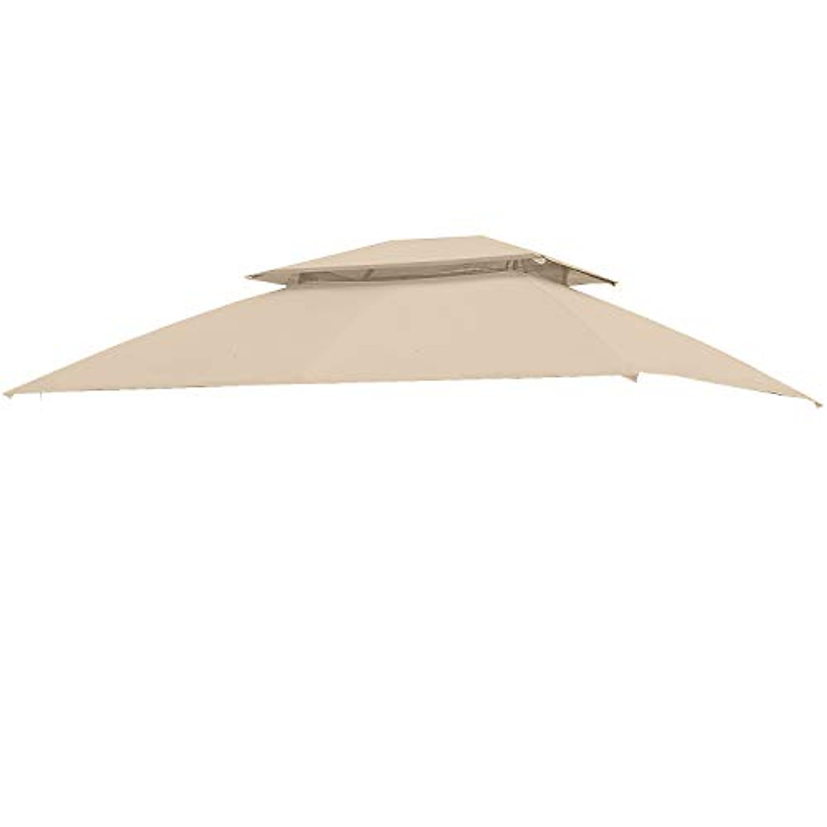 Garden Winds Replacement Canopy for The Allen Roth Wicker Gazebo - Standard 350 - Beige