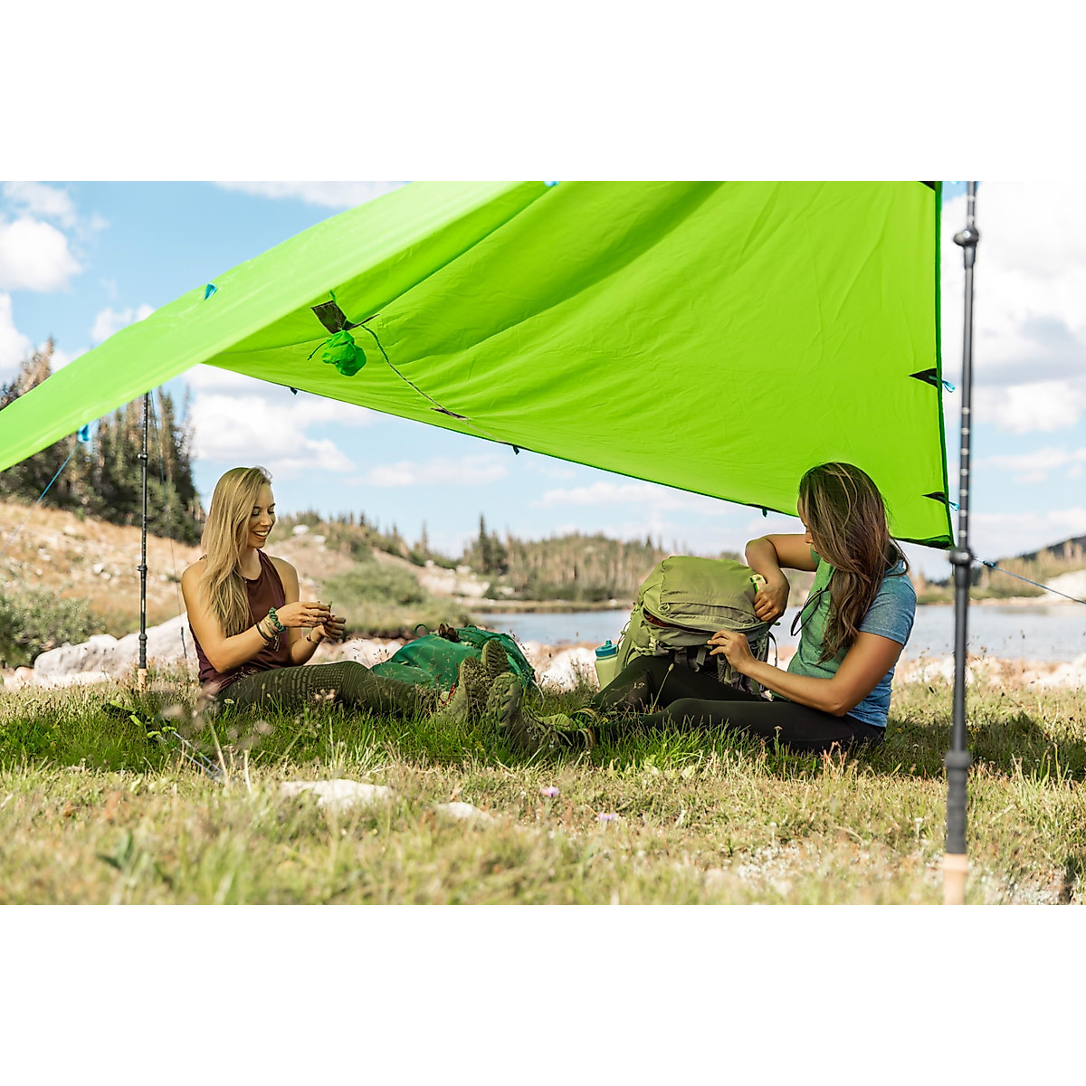 Eureka! Trail Fly Customizable Camping Tarp, 10 Feet, Jasmine Green